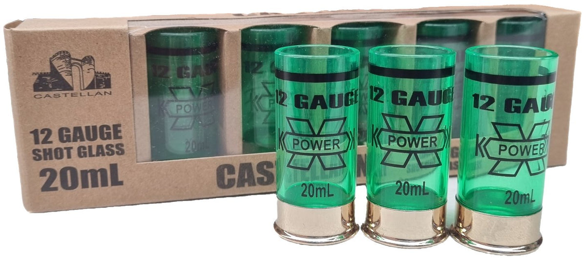 6pcs 12 Gauge Shotgun shell shot 20ml - Green – Unlimited Airsoft Shop