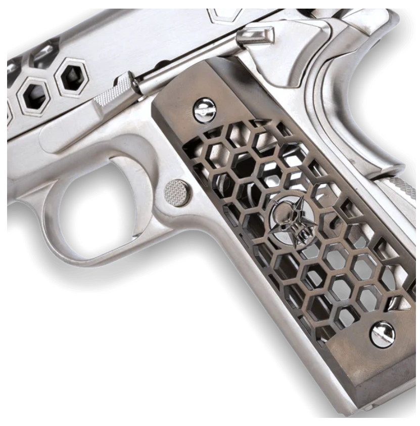 WE - M1911 Hex Cut Gen 2 Gas Blow Back Pistol- Silver – Unlimited ...