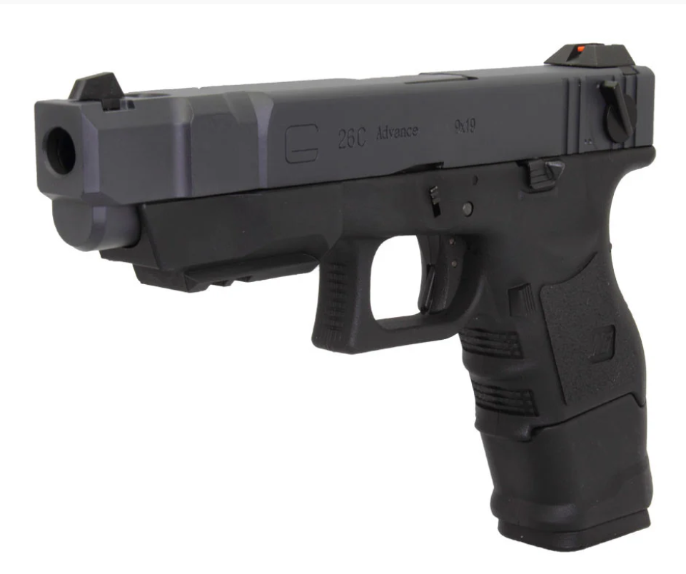 WE Glock 26c Gen 3 ADVANCE GBB Pistol – Unlimited Airsoft Shop