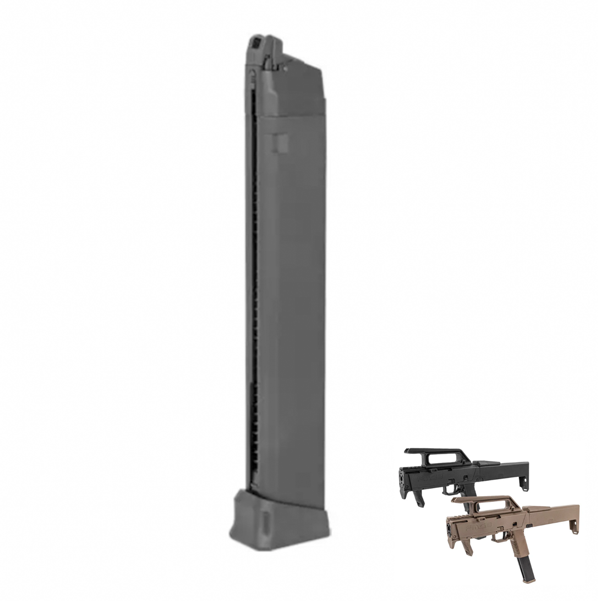 AceTech FMG-9 SMG 50-round long gas magazine – Unlimited Airsoft Shop