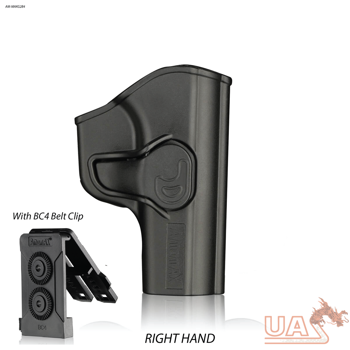 Amomax Holster Makarov PM Norinco 59 K59 ICS PM2 with MOLLE & Belt Cli ...
