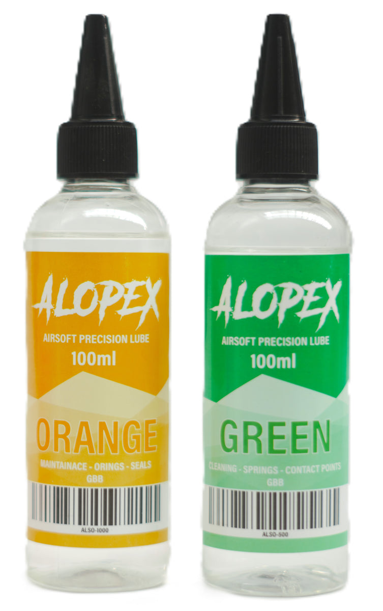 Alopex Green & Orange Lube Bundle – Unlimited Airsoft Shop