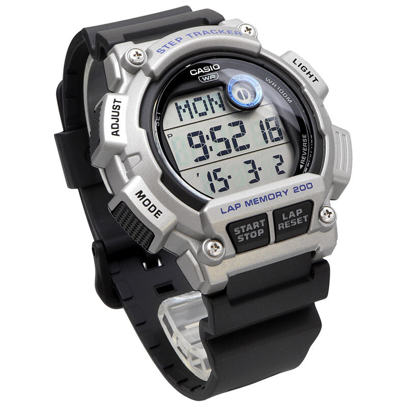 CASIO STEP TRACKER DUAL TIME STOPWATCH DIGITAL WATCH WS-2100H-1A ...