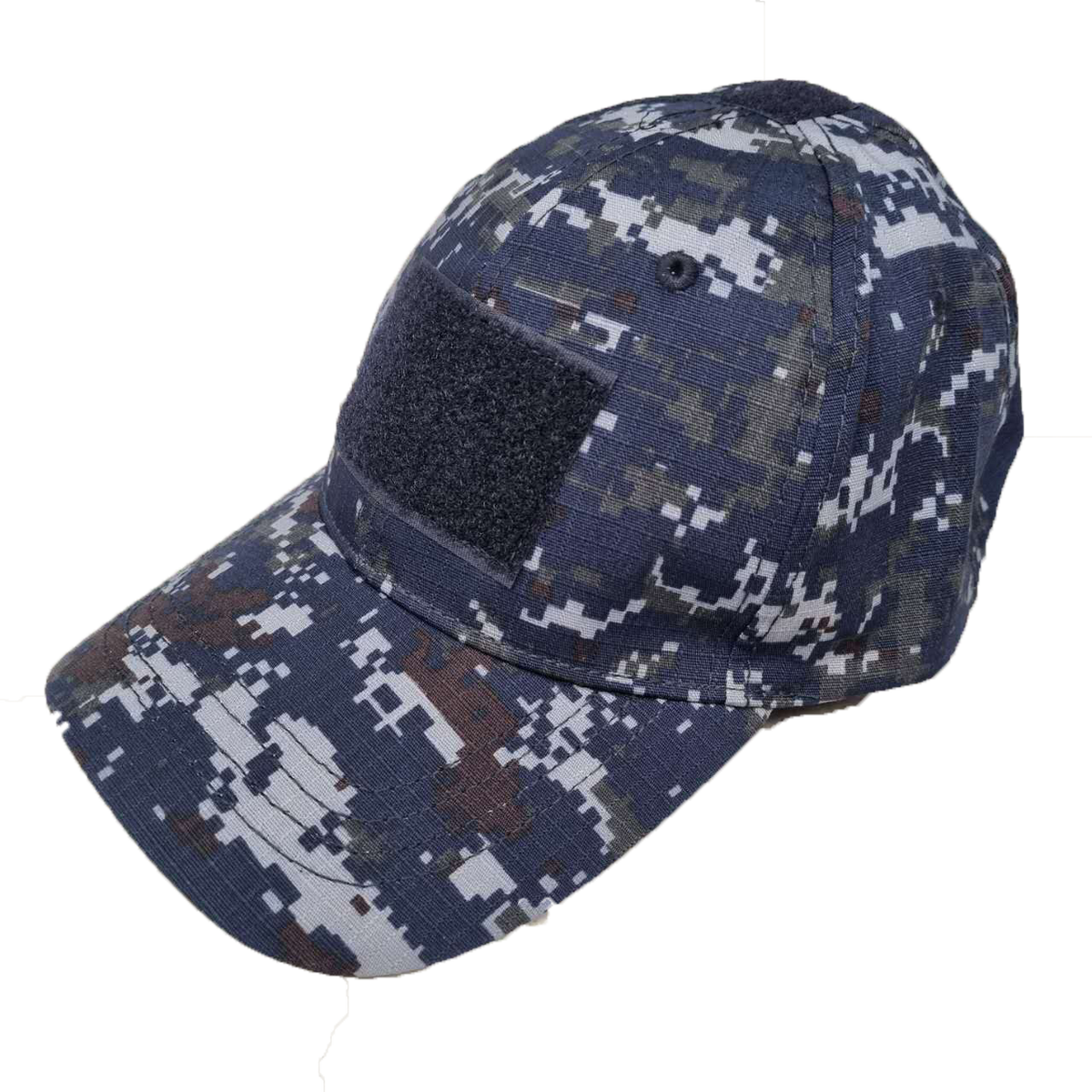 TACTICAL CAMO CAP VELCRO - Digi Navy – Unlimited Airsoft Shop