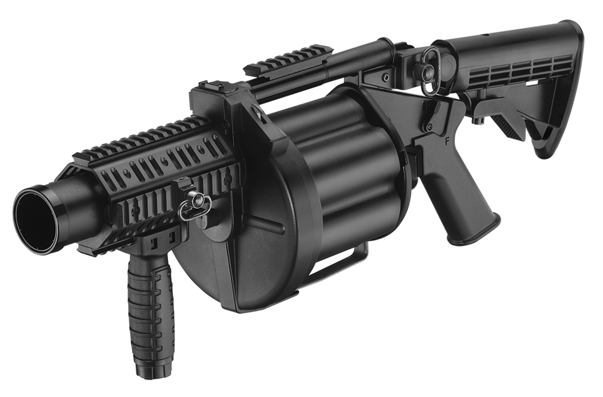 ICS - MGL Full Size Airsoft Revolver Grenade Launcher – Unlimited ...
