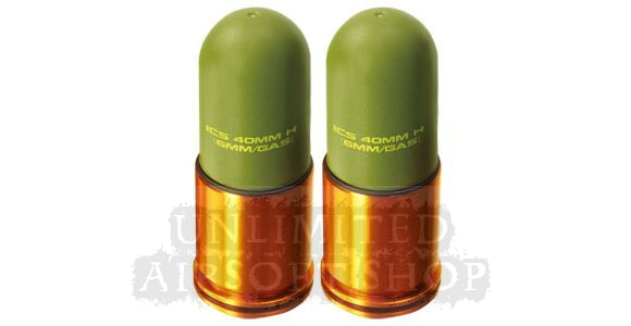 ICS 40mm Lightweight Grenade (2 pcs) – Unlimited Airsoft Shop