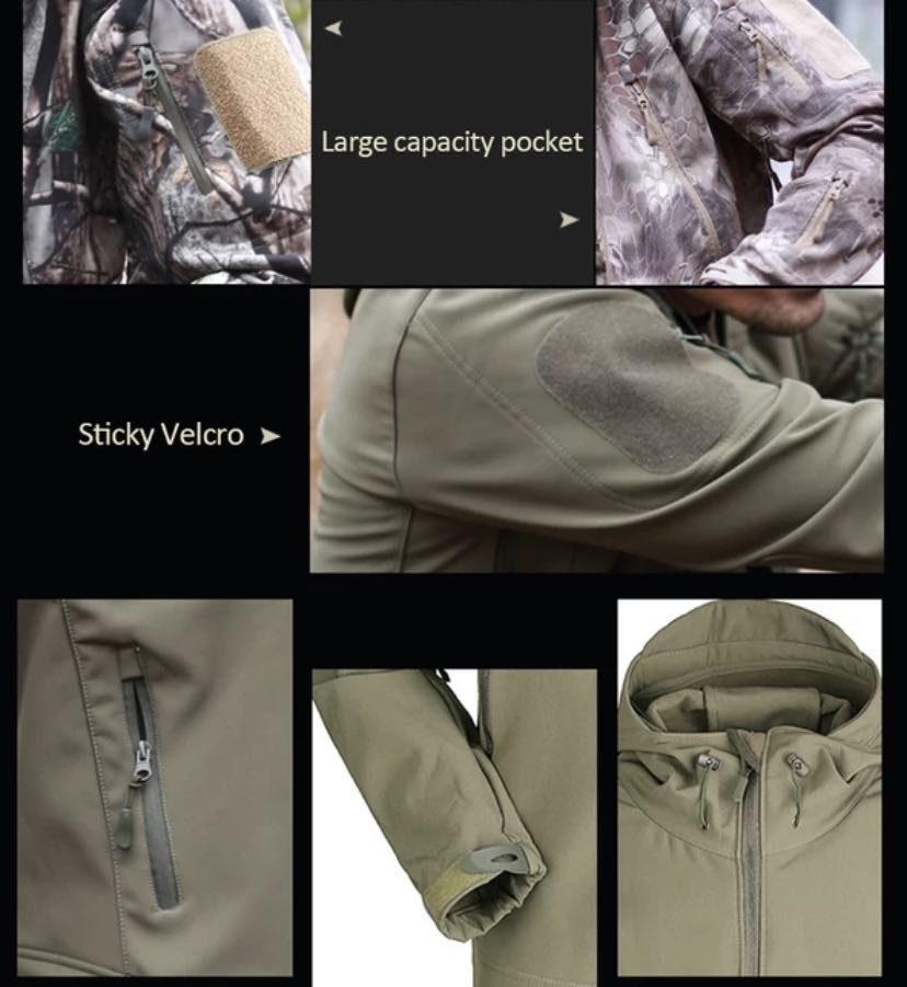 Softshell Waterproof Tactical Military Jacket - OD Green – Unlimited ...